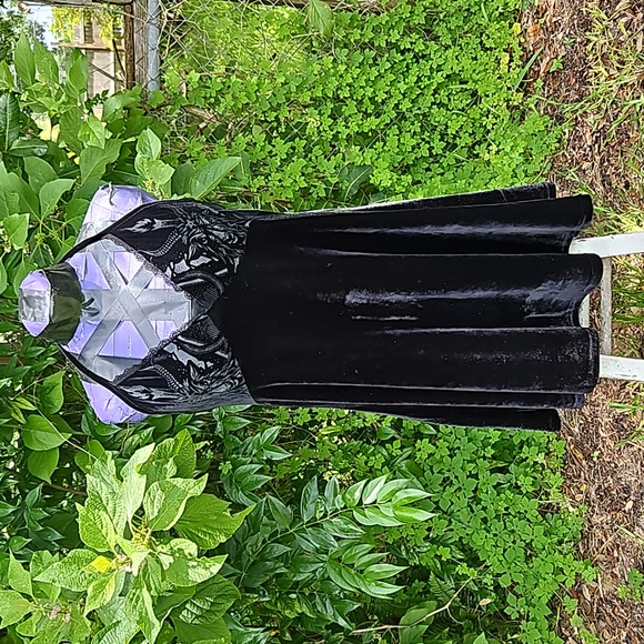 Killstar | Dresses | Killstar Black Velvet Baphomet Halter Dress Summer ...